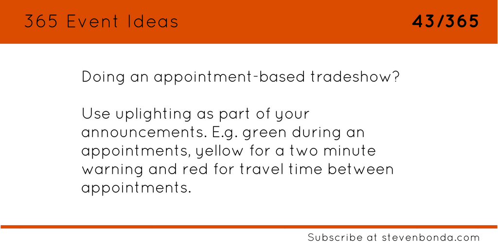 365 Meeting and Event Ideas 43/365 - Steven Bonda, CMP @ ConferenceDirect